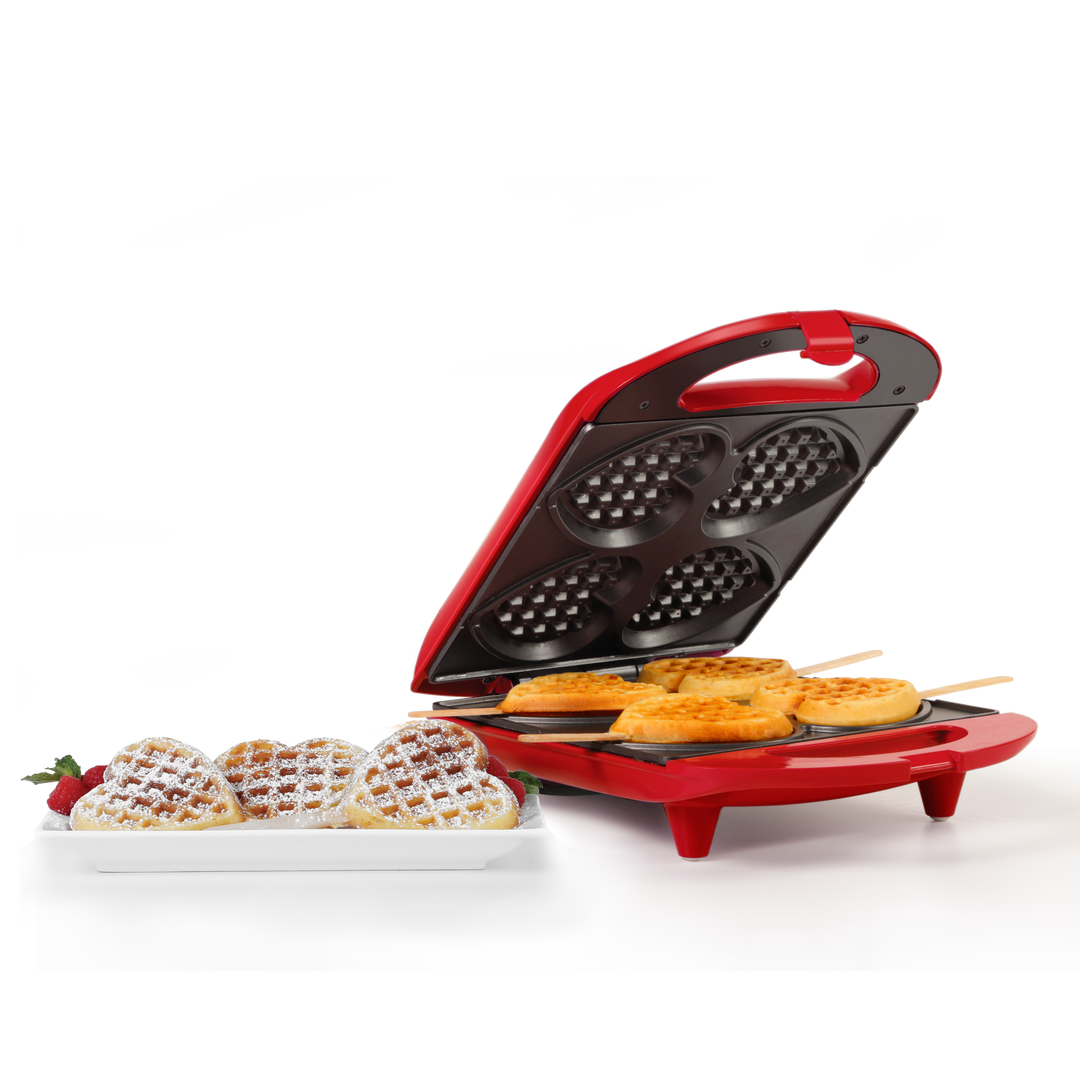 4-SECTION HEART SHAPED WAFFLE MAKER – Holstein Housewares